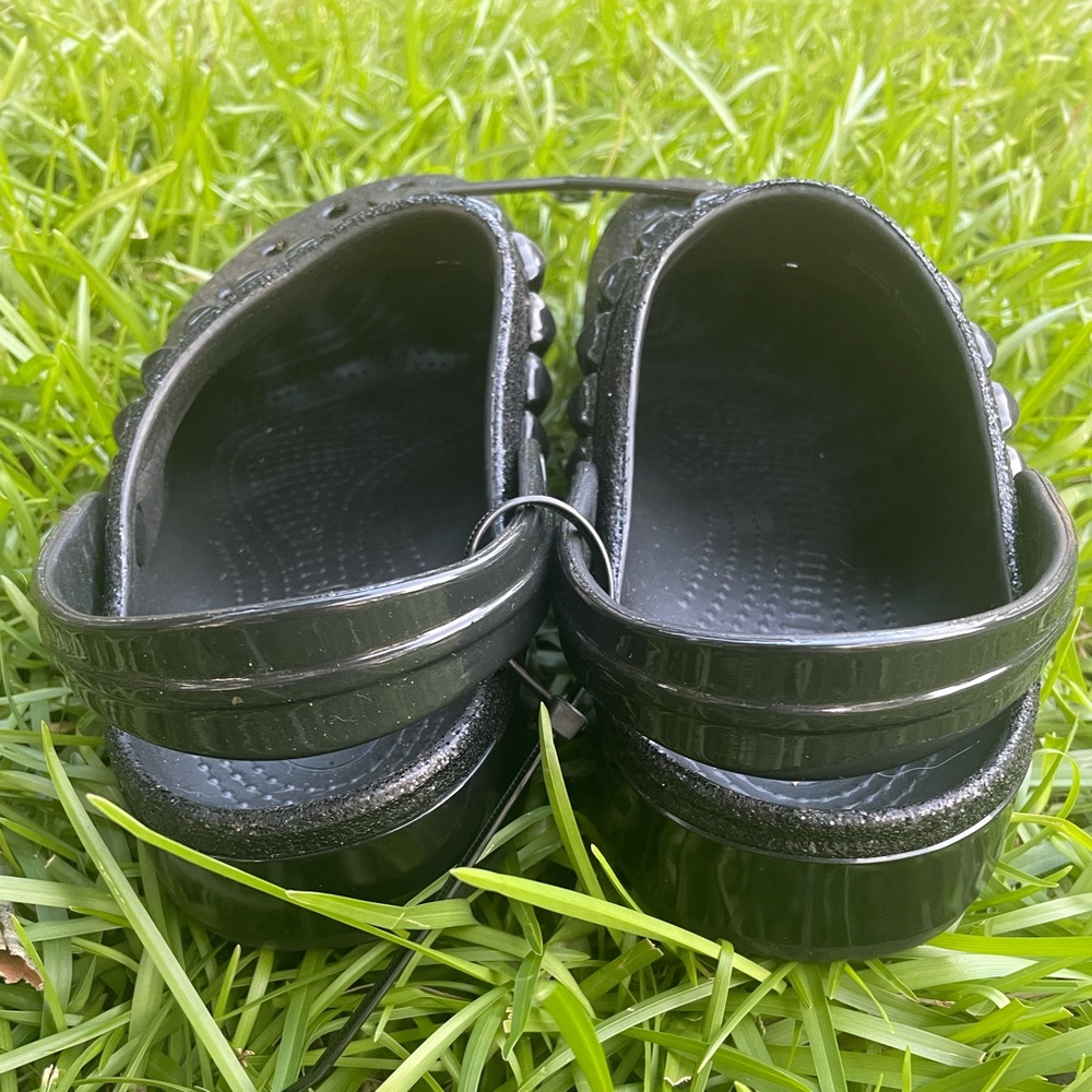 Rare New Collectors 2016 Crocs Crocband Black Glitter… - Gem